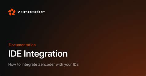 Ide Integration Zencoder Docs