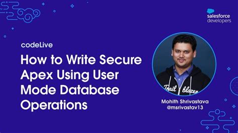German Hernandez On Linkedin Codelive How To Write Secure Apex Using
