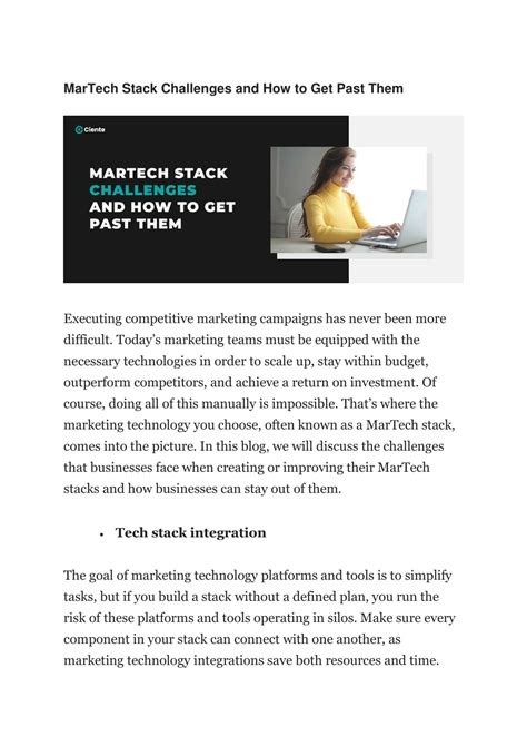 Ppt Martech Stack Challenges And How To Get Past Them Powerpoint Presentation Id12548553
