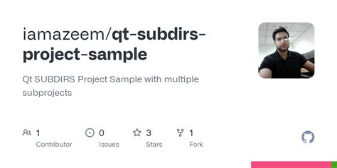 Github Iamazeemqt Subdirs Project Sample Qt Subdirs Project Sample