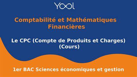Le Cpc Compte De Produits Et Charges Cours