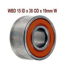 Wbd Bearing Double Sealed 15mm Id X 38mm Od X 19mm W Alternator