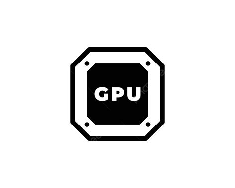 Trendy Outline Gpu Icon On White Motherboard Web Symbol Vector Motherboard Web Symbol PNG And