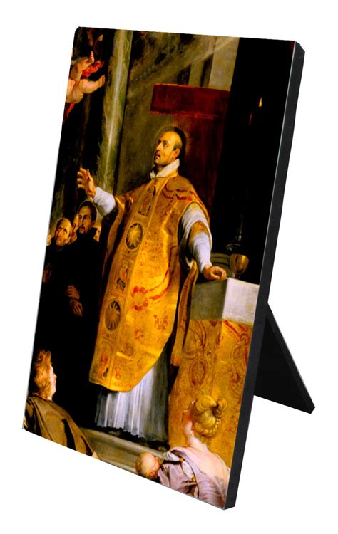 St Ignatius Detail Vertical Desk Plaque Catholic To The Max Online