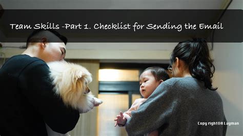 Team Skills Part 1 Checklist For Sending The Email By Jen Hsuan