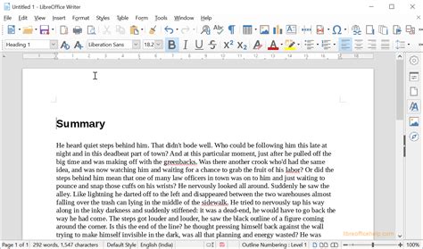 Create Professional Custom Heading Style In Writer