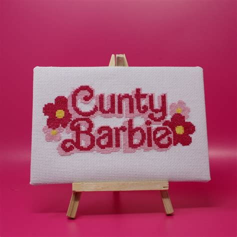 Rude Barbie Cross Stitch Pattern Curious Twist
