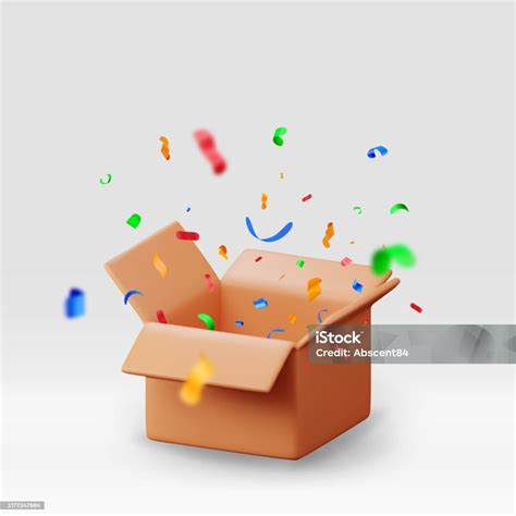 3d 열린 골판지 상자 색상 색종이 3차원 형태에 대한 스톡 벡터 아트 및 기타 이미지 3차원 형태 기념일 기념일 카드 Istock