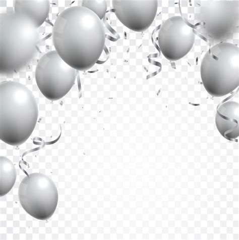 440 Silver Balloon Backgrounds Blue Stock Illustrations Royalty Free