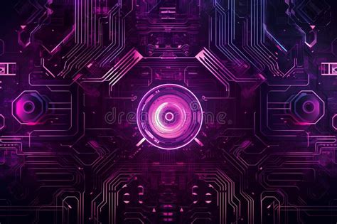 Metallic Futuristic Concept Car On A Dark Background 3d Rendering Stock Illustration