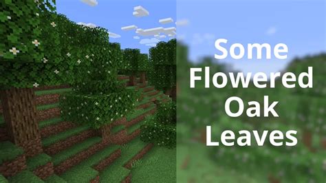 Some Flowered Oak Leaves Minecraft Texture Pack