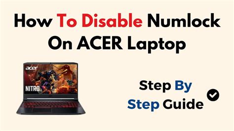 How To Disable Numlock On ACER Laptop YouTube