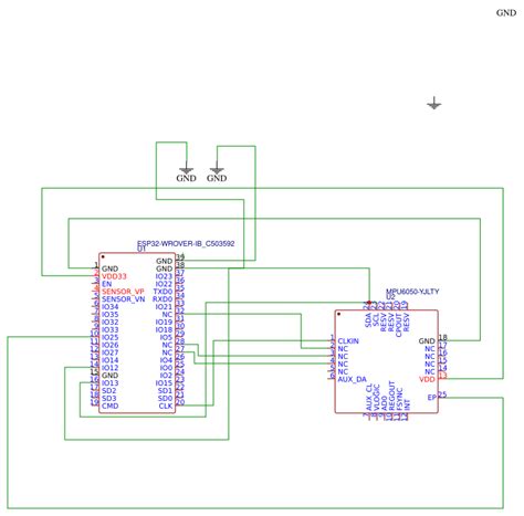 Circuit Of Accelerometer And Gyroscope Sensor Using Esp32 Resources
