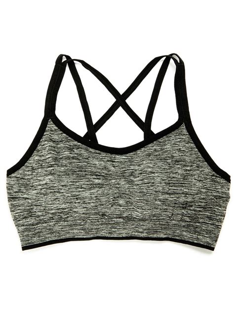 Lelinta Womens Sports Bra Strappy Crossback Thin Straps Removable Pads Yoga Bra For Workout