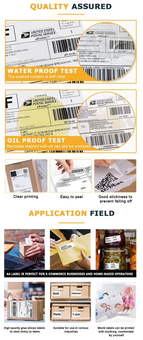 China A4 Label Sheet Sizes Dimensions Sticky Manufacturer And Exporter