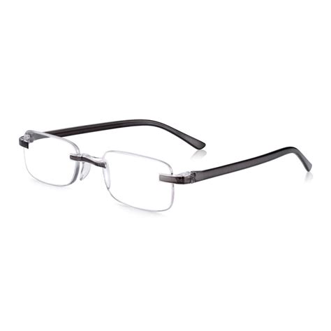 Buy Read Optics Unisex Patented Smoke Crystal Rimless Reading Glass