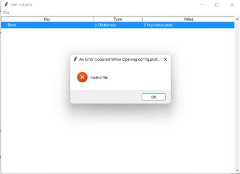Every Time I Try To Open The Configplist File In Propertree It Says Its Invalid Even Though I