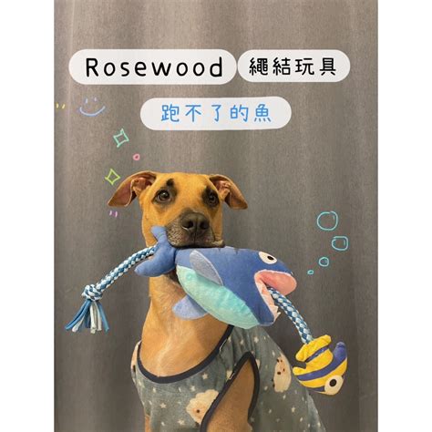 Rosewood 跑不了的魚 繩結他玩具 玩偶 寵物 玩具 蝦皮購物