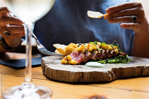 Seared Tuna Appetizer By Stocksy Contributor Andrew Cebulka Stocksy