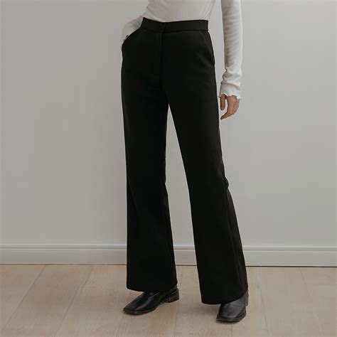 커먼유니크 스탠다드롱 기장옵션 퍼 라이닝 세미 부츠 슬랙스 겨울융기모기모바지기모안감퍼안감부츠컷하이웨스트플레어슬림핏방한한파템