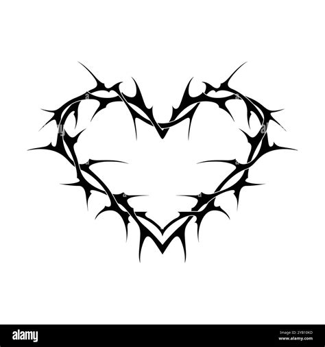 Gothic Heart Tattoos Gothic Heart Design Stock Illustrations 6722