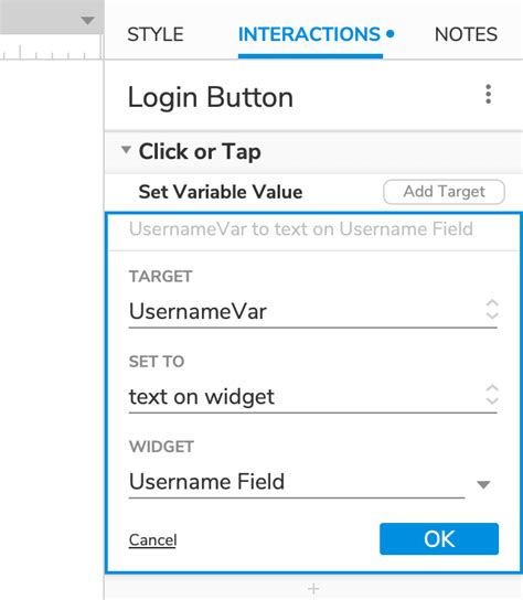 Variables Axure Docs