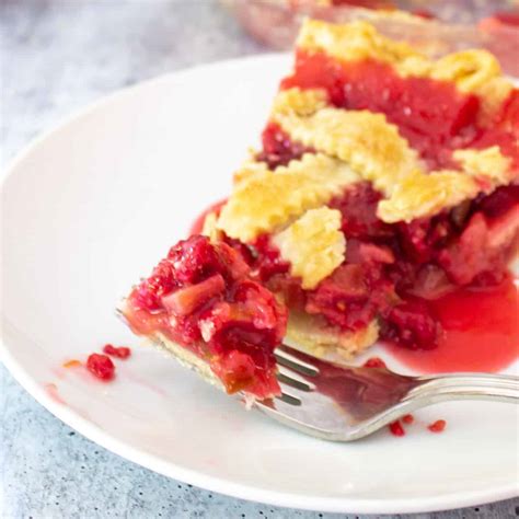 Raspberry Rhubarb Pie Beyond The Chicken Coop