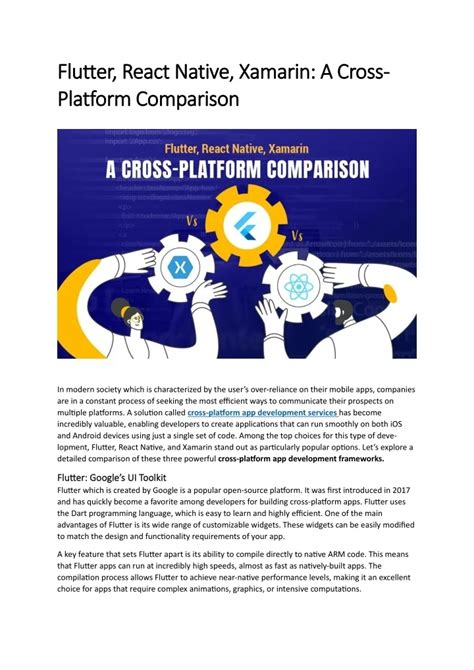 Ppt Flutter React Native Xamarin A Cross Platform Comparison Powerpoint Presentation Id