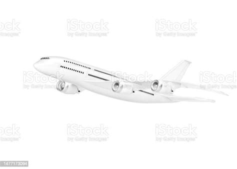 흰색 배경에 격리된 비행기3d 렌더링 3d 그림입니다 0명에 대한 스톡 사진 및 기타 이미지 0명 고정됨 교통수단 Istock