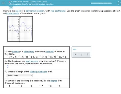 Solved O Polynomial And Rational Functions Inferring