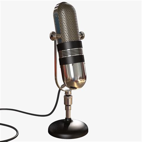 빈티지 마이크 3d 모델 Turbosquid 1957785