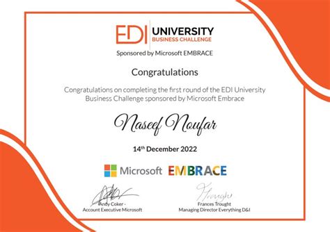 naseef noufar on linkedin uel edi microsoftembraceerg ediubc2022