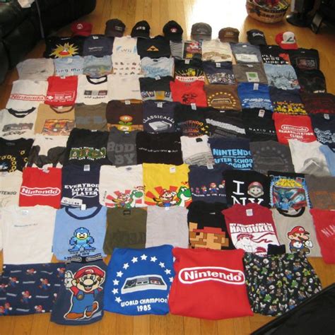 My video game clothing collection! | Gaming clothes, Video game ...