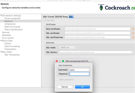 Connecting To Cockroaches Asks For Password Even Though Certificates Are Being Used · Issue