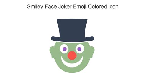 Smiley Face Joker Emoji Colored Icon In Powerpoint Pptx Png And Editable Eps Format Ppt Sample