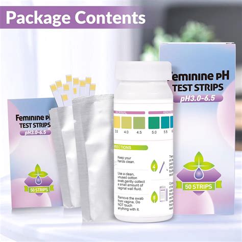 50 Count Vaginal Ph Test Strips For Women Bv And Yeast Infection Test