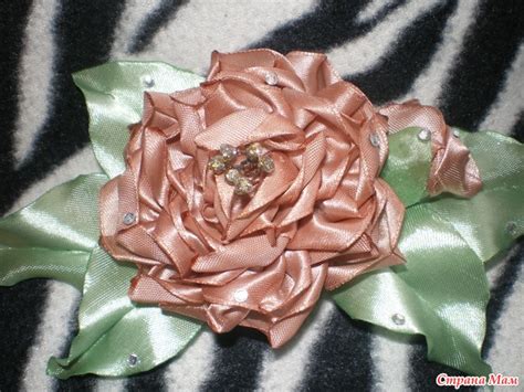 Заколка - Канзаши - Страна Мам