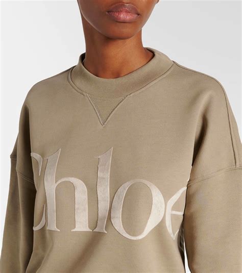 Chloé Logo Cotton Fleece Sweatshirt Chloe