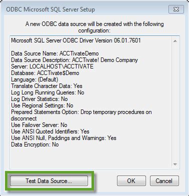 Setting Up An Odbc Connection To Access Data