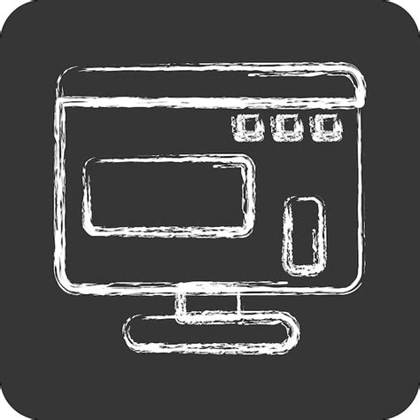 Premium Vector Icon Website Suitable For Branding Symbol Chalk Style