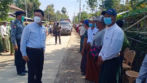 ၇၅ နှစ်မြောက် စိန်ရတုပြည်ထောင်စုနေ့ကို ကြိုဆိုဂုဏ်ပြုသောအားဖြင့် လေးမျက်နှာမြို့နယ်တွင် ကျေးရ