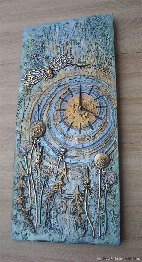 Часы барельеф На закате Лофт в интернет магазине на Ярмарке Мастеров Часы классические