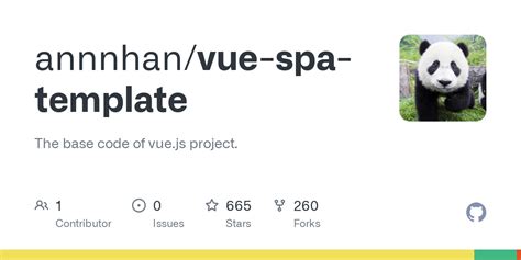 Github Annnhanvue Spa Template The Base Code Of Vuejs Project
