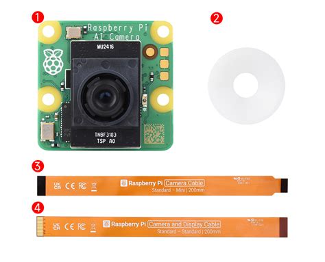 Official Raspberry Pi AI Camera MP IMX Intelligent Vision Sensor FOV