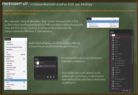 Ps การใชงาน Undo และ History ในPhotoshop