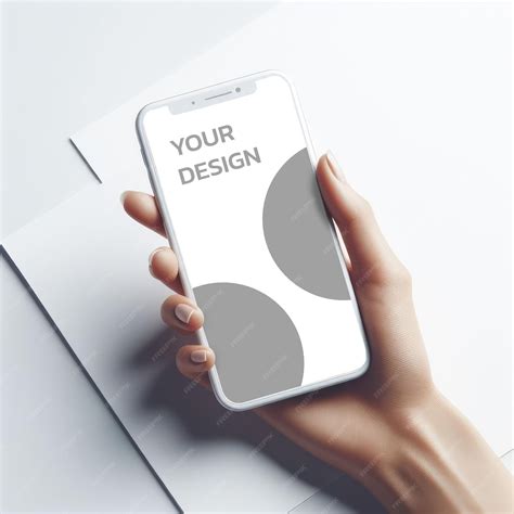 Premium Psd Mockup Hand Holding A Mobile Phone With A Mockup Screen