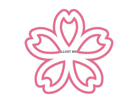 無料イラスト ピンクの桜の花びらのイラスト