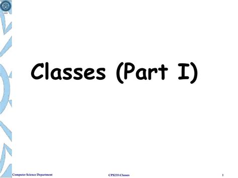 Ppt Classes Part I Powerpoint Presentation Free Download Id5326062