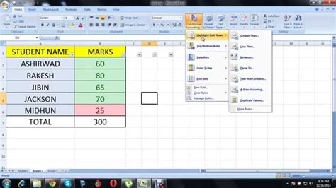 Excel Conditional Formatting Tutorial In Malayalam Part 1 Youtube