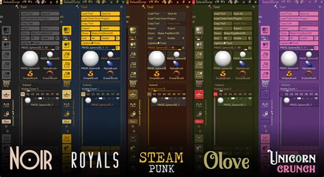 Artstation Zbrush Ui Colors Iii User Interface Colors Resources